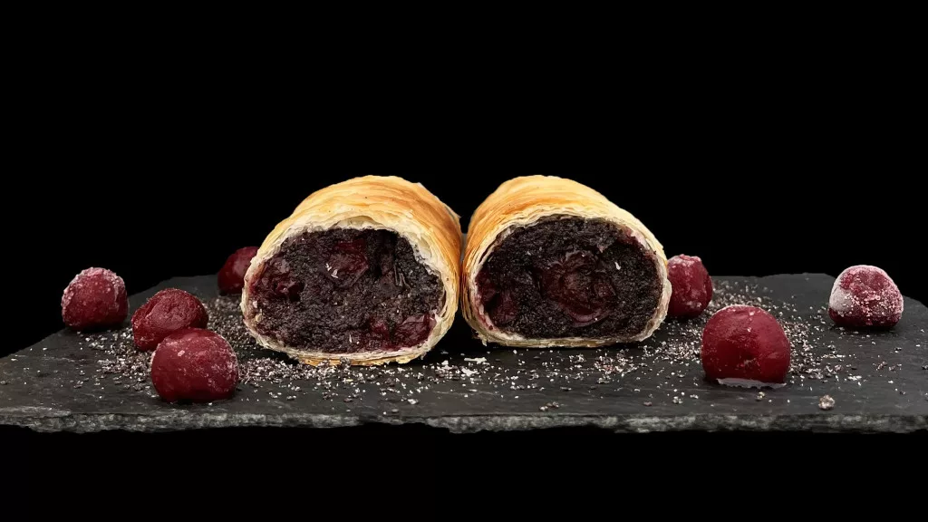 Meggyes-mákos rétes CUKORMENTES (édesgyökér) 12*600g/# - Hús